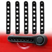 China FARPREEY Aluminum Alloy Armrest Interior Trim Cover and Exterior Door Handle Trim Kit (Black) for Jeep Wrangler JK 2007-2018 for sale