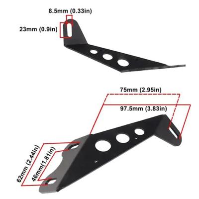 China FARPREEY 20-inch LED Light Bar Hood Mounting Brackets for Jeep Wrangler JK 2007-2017 for sale