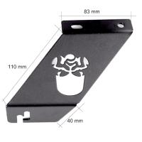 China FARPREEY Skull-shaped 20-inch LED Light Bar Hood Mounting Bracket, Suitable for Jeep Wrangler JK 07-17 for sale