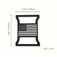 China FARPREEY Rear Taillight Trim Decal (American Flag Style) SuitableTail Light Bezel for 2018-2024 Jeep Wrangler JL for sale