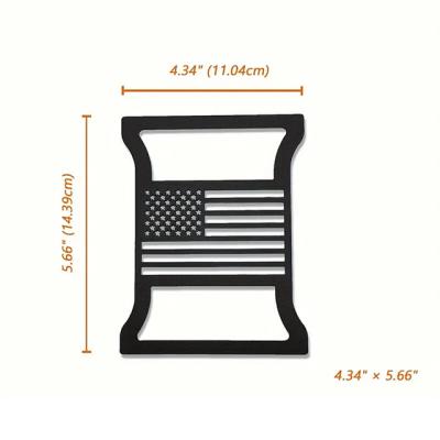 China FARPREEY Rear Taillight Trim Decal (American Flag Style) SuitableTail Light Bezel for 2018-2024 Jeep Wrangler JL for sale
