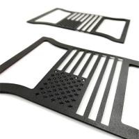 China FARPREEY Rear Taillight Trim Decal (American Flag Style) SuitableTail Light Bezel for 2018-2024 Jeep Wrangler JL for sale
