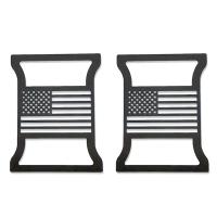 China FARPREEY Rear Taillight Trim Decal (American Flag Style) SuitableTail Light Bezel for 2018-2024 Jeep Wrangler JL for sale