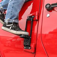 China FARPREEY Foldable Modification Accessories Metal Material Door Hinge Footrest Suitable for 2007-2024 Jeep Wrangler JK JL for sale