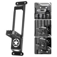 China FARPREEY Foldable Modification Accessories Metal Material Door Hinge Footrest Suitable for 2007-2024 Jeep Wrangler JK JL for sale