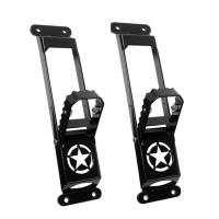 China FARPREEY Foldable Modification Accessories Metal Material Door Hinge Footrest Suitable for 2007-2024 Jeep Wrangler JK JL for sale
