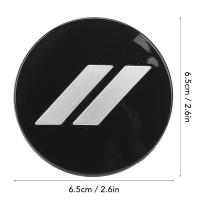 China FARPREEY Diameter 63mm 4-Piece Set 6CZ27RXFAA Bright Black Chrome Stripe Wheel Center Caps For2017-2023 Dodge Challenger for sale