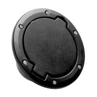 China Aluminum Gas Cap Cover ABS Base Fits 2007-2018 Jeep Wrangler JK and Unlimited for sale