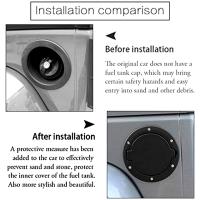 China Aluminum Gas Cap Cover ABS Base Fits 2007-2018 Jeep Wrangler JK and Unlimited for sale