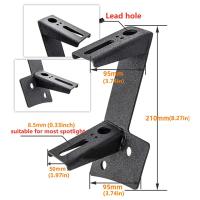 China Windshield Bracket LED for Jeep Wrangler JK 2007-2018 4X4 Off-Road Accessories Work Light Mounting Bracket for sale