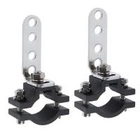 China Motorcycle Headlight Bracket Universal Work Light Fixture Fog Light Fixture Bumper Holder Adjustable 23mm-61mm for sale
