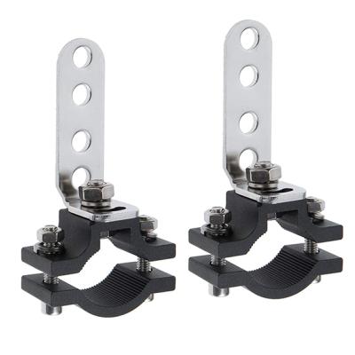China Motorcycle Headlight Bracket Universal Work Light Fixture Fog Light Fixture Bumper Holder Adjustable 23mm-61mm for sale