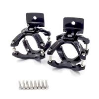 China Universal Round Bull Bar X-Fixture Headlight Mounting Bracket for Off-Road Spotlight Holding LED Light Bar 2-3 in for sale