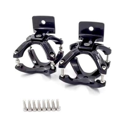 China Universal Round Bull Bar X-Fixture Headlight Mounting Bracket for Off-Road Spotlight Holding LED Light Bar 2-3 in for sale