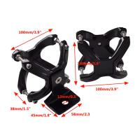 China Universal Round Bull Bar X-Fixture Headlight Mounting Bracket for Off-Road Spotlight Holding LED Light Bar 2-3 in for sale