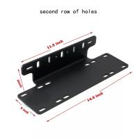 China Universal License Plate Mounting Bracket for Off-Road Trucks LED Work Light Mounting Bracket Easy to Install Brand FARPREEY for sale