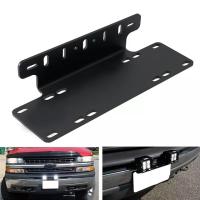 China Universal License Plate Mounting Bracket for Off-Road Trucks LED Work Light Mounting Bracket Easy to Install Brand FARPREEY for sale