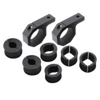 China Off-Road SUV Round Tube Tube Clamp Mounting Bracket Saudi Vehicle Motorcycle LED Retrofit Light Bracket 2 Pcs/set 1.0 1.25 2 Inc for sale