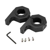 China Off-Road SUV Round Tube Tube Clamp Mounting Bracket Saudi Vehicle Motorcycle LED Retrofit Light Bracket 2 Pcs/set 1.0 1.25 2 Inc for sale