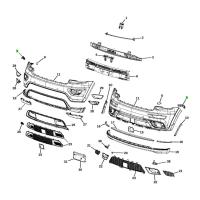 China FARPREEY 68144219AF 68144218AF Left and Right Bumper Support Brackets for 2014-2022 Jeep Grand Cherokee for sale