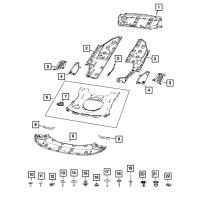 China FARPREEY 68227444AG Under Bumper Plastic Cover for 2017-2023 Chrysler Pacifica Voyager for sale