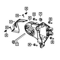 China FARPREEY 5147191AC Left-side Engine Mount for 2012-2018 Jeep Wrangler for sale