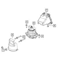China FARPREEY 68277082AA 5090140AD Engine Mount for Chrysler 300 Dodge Challenger Charger for sale