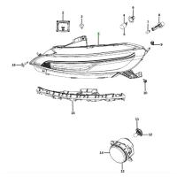 China FARPREEY 68157104AQ 68157105AQ Headlight Assembly Suitable for 2014-2016 Jeep Cherokee for sale