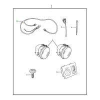China Farpreey New OEM 05166846AA Fog Light Wiring Harness for JEEP DODGE Chrysler 2006-2010 for sale