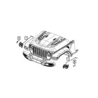China FARPREEY 68293127AD 68293126AD White Turn Signal Halogen for 2018-2023 Jeep Wrangler for sale