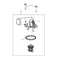 China Engine Coolant Outlet Thermostat Seat Suitable for 2011-2023 Chrysler 300 DODGE Challenger Charger 05184977AI FARPREEY for sale