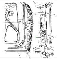 China FARPREEY New OEM 55113664AI 55113665AI Front or Rear Left and Right Lower Door Hinge for Jeep Dodge Chrysler 2013-2023 for sale