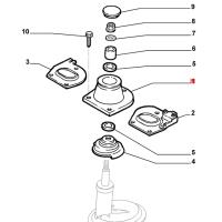 China FARPREEY 46760674 82491441 Shock Absorber Bracket, Strut Bearing, Suitable for 1996-2010 Fiat Doblo Siena Peleo Pario Weekend for sale