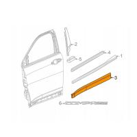China FARPREEY 5UP25RXFAB 5UP24RXFAB Left and Right Side Body Stickers, Front Door Trim Strips, Compatible with 2017-2023 Jeep Compass for sale