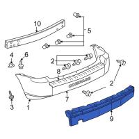 China FARPREEY 5303822AC Rear Bumper Filler Foam Suitable for 2009-2010 Compass for sale