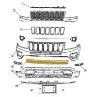China PARPREEY 68109874AA Front Bumper Filler Foam, Suitable for 2011-2012 Jeep Compass for sale