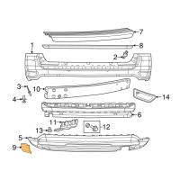 China FARPREEY 68109904AA Rear Bumper Towing Hook Plastic Cover, Suitable for 2011-2016 Jeep Compass for sale