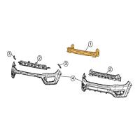 China FARPREEY 68243695AA Aluminum Alloy Front Bumper Crash Beam, Suitable for 2017-2021 Jeep Compass for sale