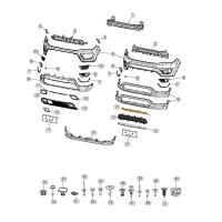 China FARPREEY 68243831AB Front Bumper Filler Plastic Bracket Suitable for 2017-2021 Jeep Compass for sale