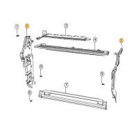 China FARPREEY 68244429AA 68244428AA Left and Right Radiator Cooling Side Seal Plates/Protective Plates for 2017-2020 Jeep Compass for sale