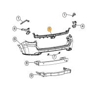 China FARPREEY 68244459AB Rear Bumper Bracket Suitable for 2017-2023 Jeep Compass for sale
