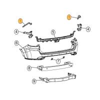 China FARPREEY 68244463AB 68244462AB Left and Right Rear Bumper Bracket Panels, Suitable for 2017-2023 Jeep Compass for sale