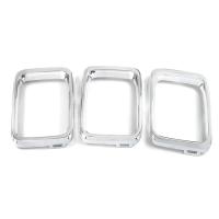 China FAPREEY 68405259AA 7-Piece ABS Chrome Grille Trim Kit for 2017-2021 Jeep Compass for sale