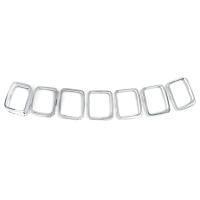 China FAPREEY 68405259AA 7-Piece ABS Chrome Grille Trim Kit for 2017-2021 Jeep Compass for sale
