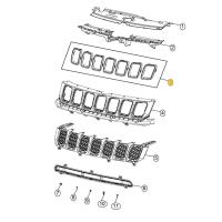 China FAPREEY 68405259AA 7-Piece ABS Chrome Grille Trim Kit for 2017-2021 Jeep Compass for sale