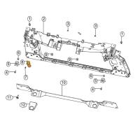 China FARPREEY 68244425AA (68244424AA) Left and Right Outer Plastic Radiator Upper Brackets for the 2017-2022 Jeep Compass for sale