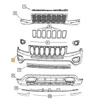 China Upper Front Bumper for 2011-2017 Jeep Compass 68109861AD for sale
