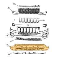 China Lower Front Bumper for 2013-2017 Jeep Compass 68213194AA for sale