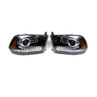 China FARPREEY 68093221AD 68093220AD Black Bezel Projector Halogen Headlamp Assembly for Ram Trucks for sale