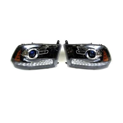 China FARPREEY 68093221AD 68093220AD Black Bezel Projector Halogen Headlamp Assembly for Ram Trucks for sale